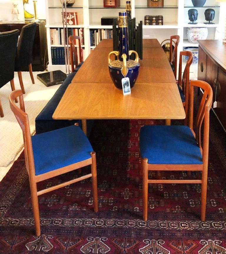 Carl Ekstrom Albin Johansson Teak Dining Chairs, Set of 6 at 1stDibs
