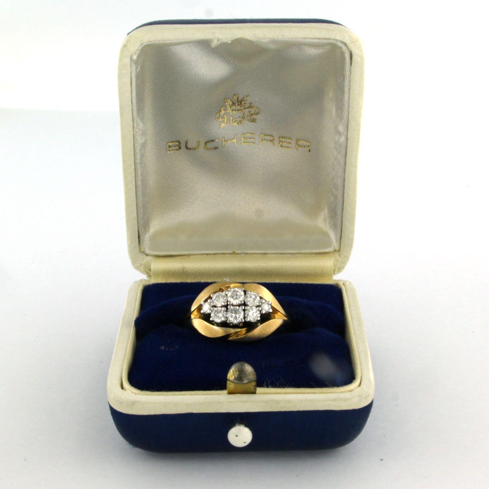 CARL F. BUCHERER - ring with brilliant cut diamonds up to 0.40ct 18k ...