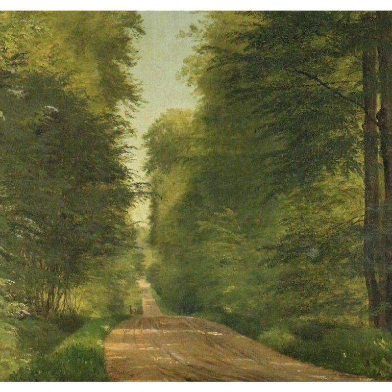Carl Frederick Aagaard Landscape Oil Painting Dirt Road For Sale at 1stDibs