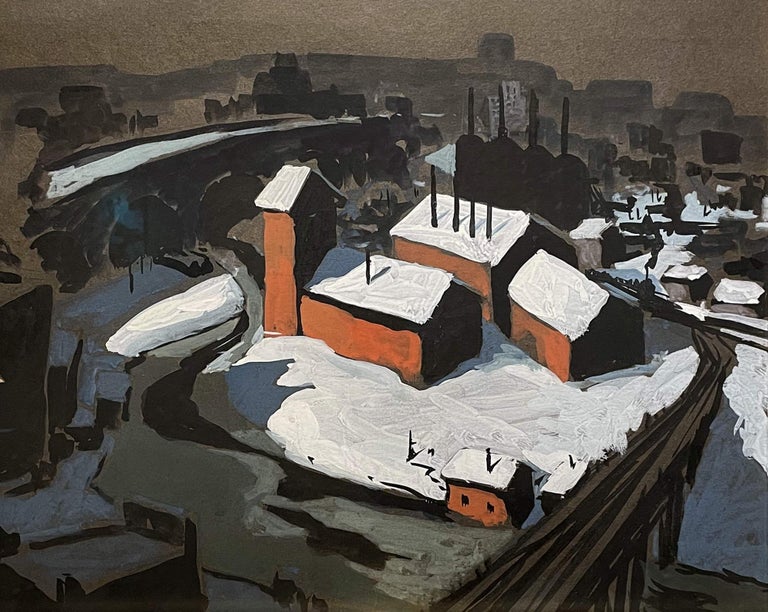 Carl Frederick Gaertner - Steel Mill at Night, Early 20th Century ...