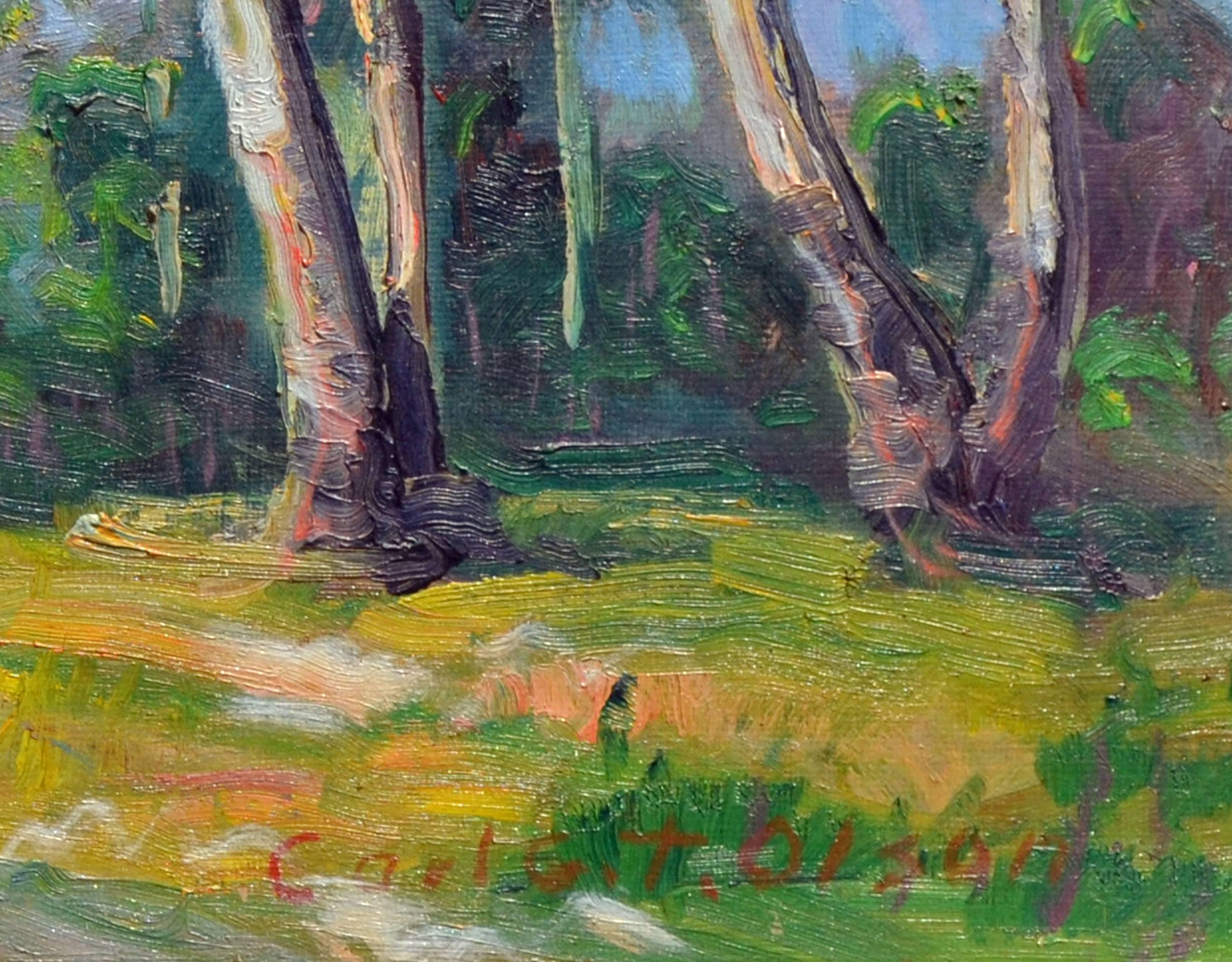 Carl G. T. Olson - Berkshire Mountain Path Landscape at 1stDibs | carl olson artist, carl the ...