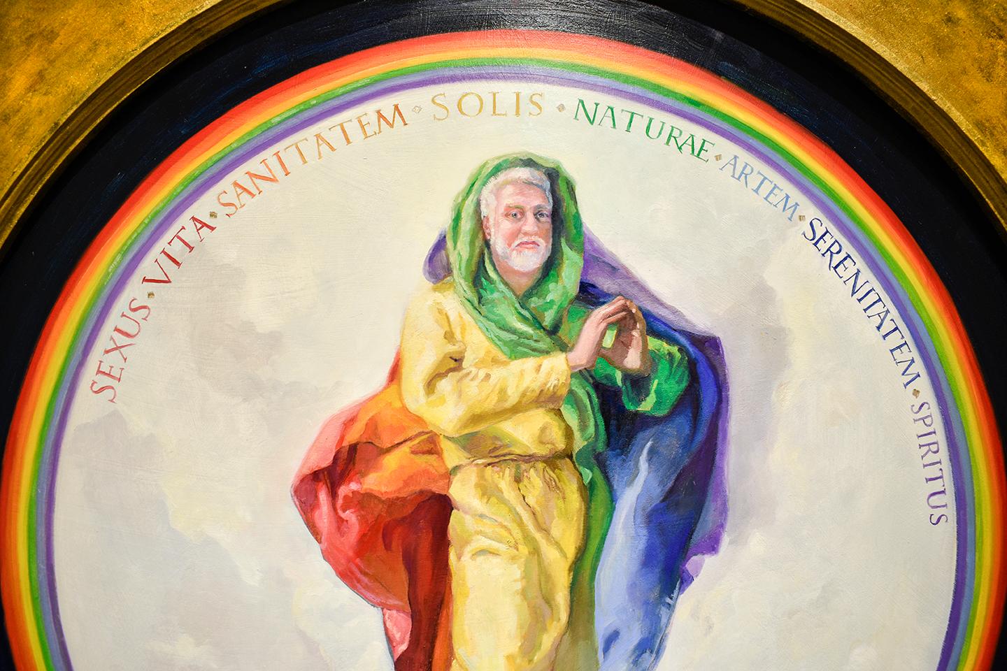 Carl Grauer - Gilbert Baker (Figurative Portrait Painting of LGBTQ Icon ...