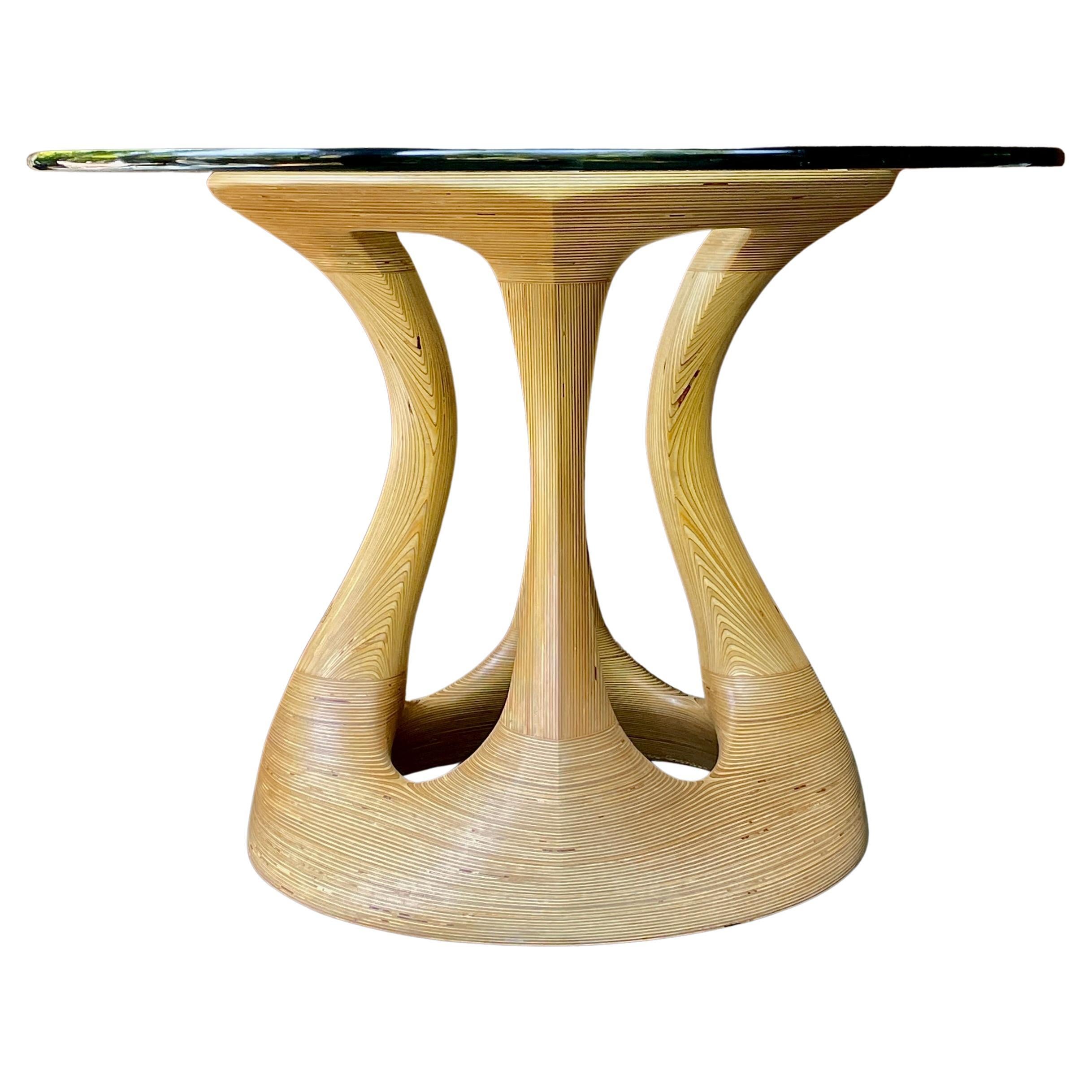 Carl Gromoll Mesa de comedor Vintage Años 80 Escultura orgánica Artista ...