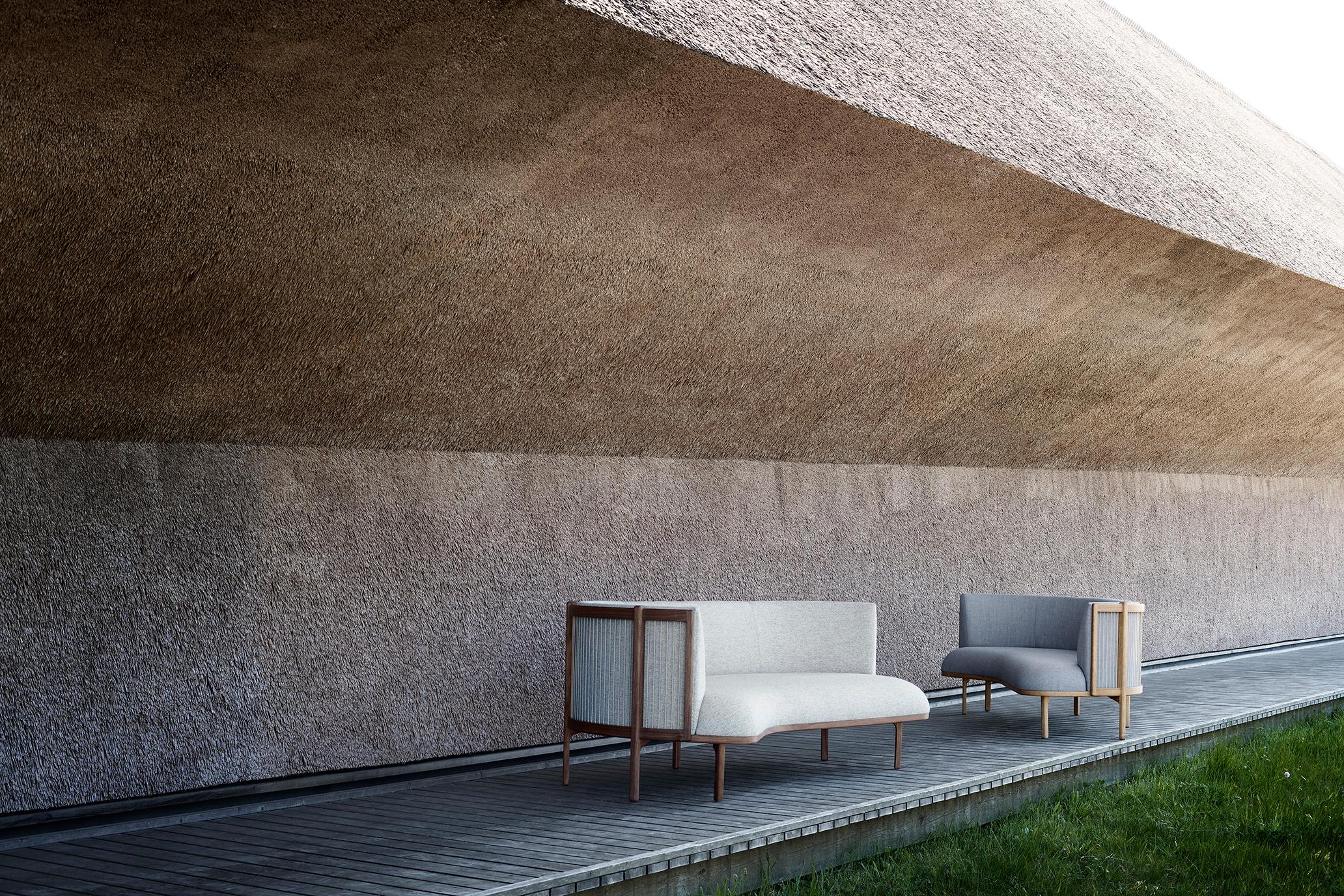 Carl Hansen RF1903 Sideways Sofa in Hallingdal 116 with Walnut Oil by ...