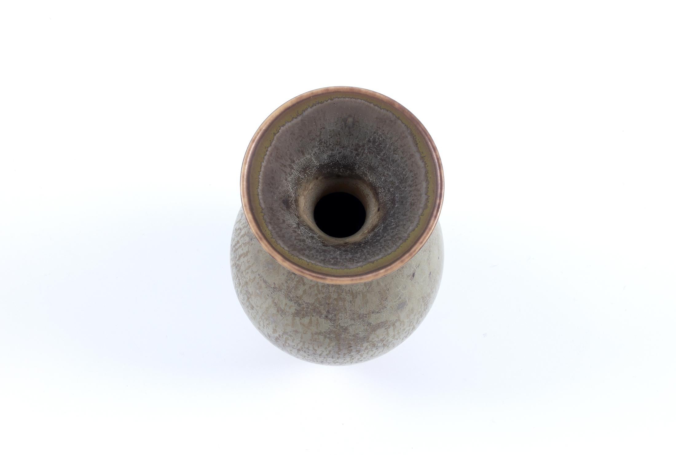 Carl-Harry Stalhane, Crystal Glaze Stoneware Vase, Rörstrand, Sweden ...