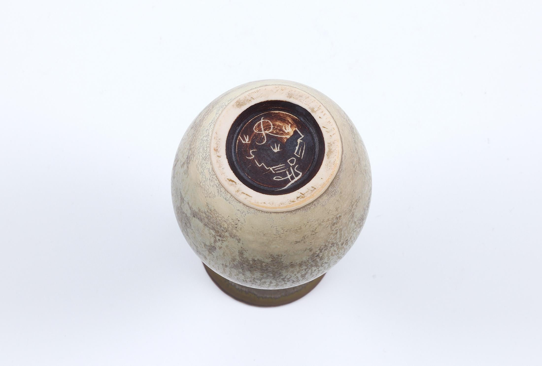 Carl-Harry Stalhane, Crystal Glaze Stoneware Vase, Rörstrand, Sweden ...