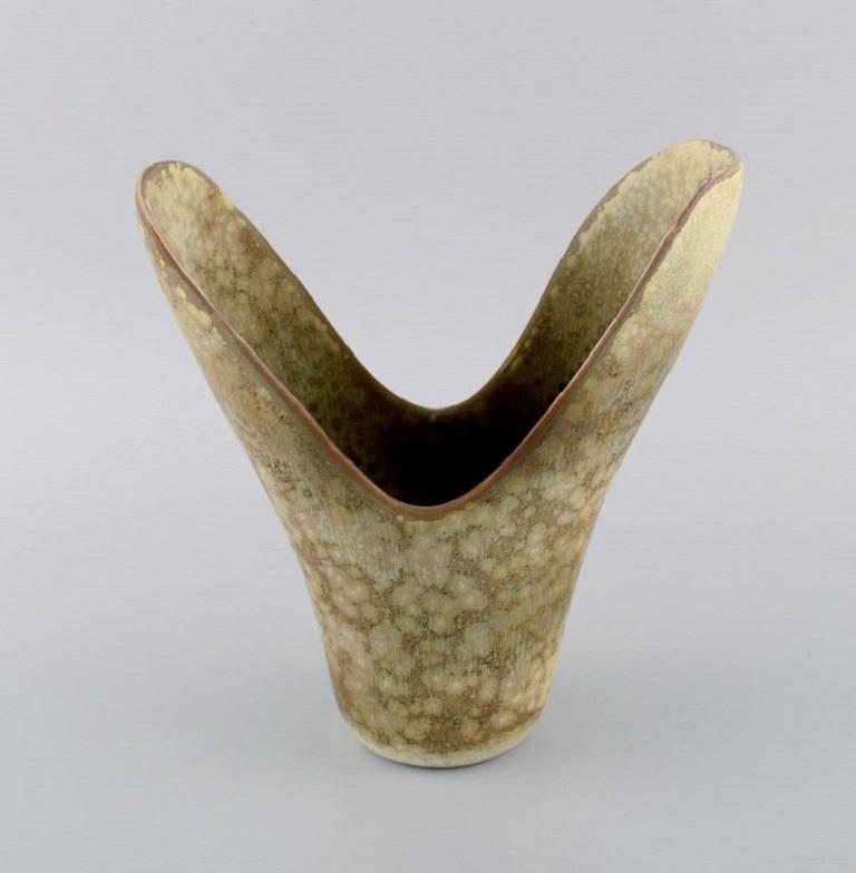 Carl Harry Stålhane for Rörstrand, Rare Vase in Glazed Ceramics, Mid ...