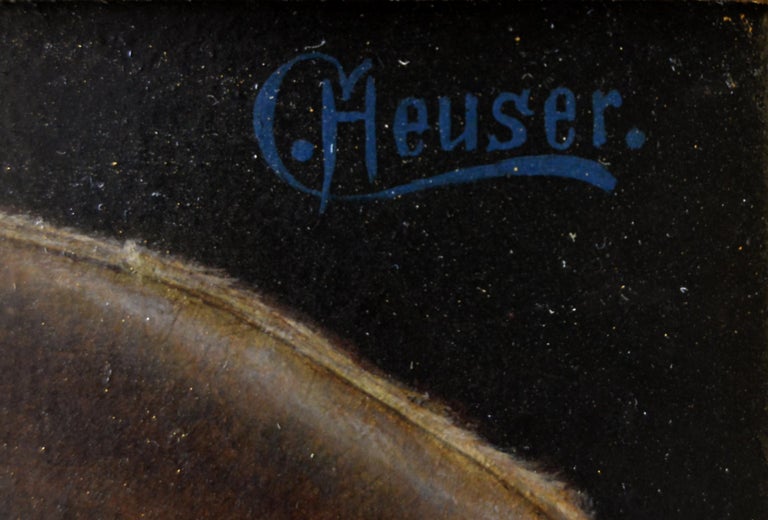 Carl Heuser - 19th Century oil painting portrait of a Tyrolean ...