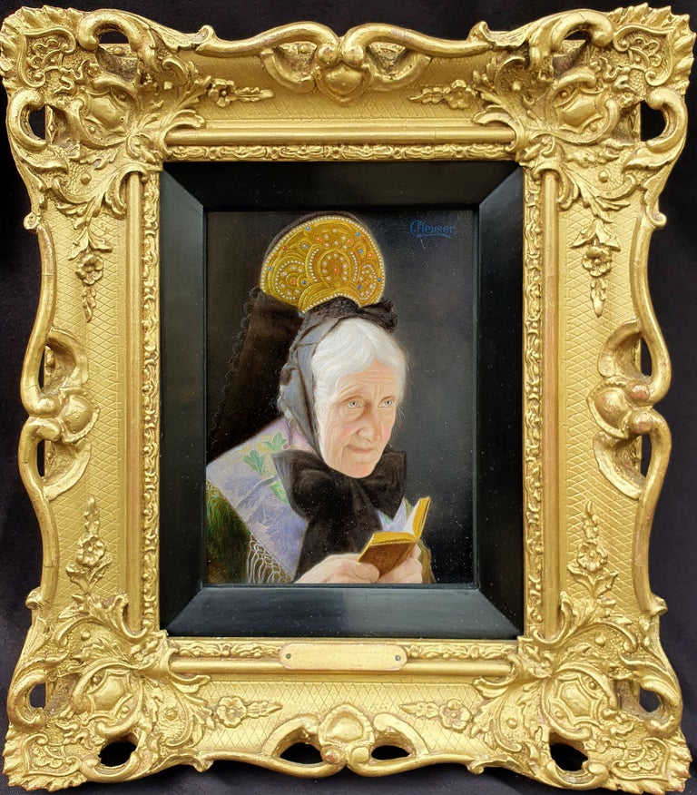 Carl Heuser - A Bavarian Couple (Pair) For Sale at 1stDibs