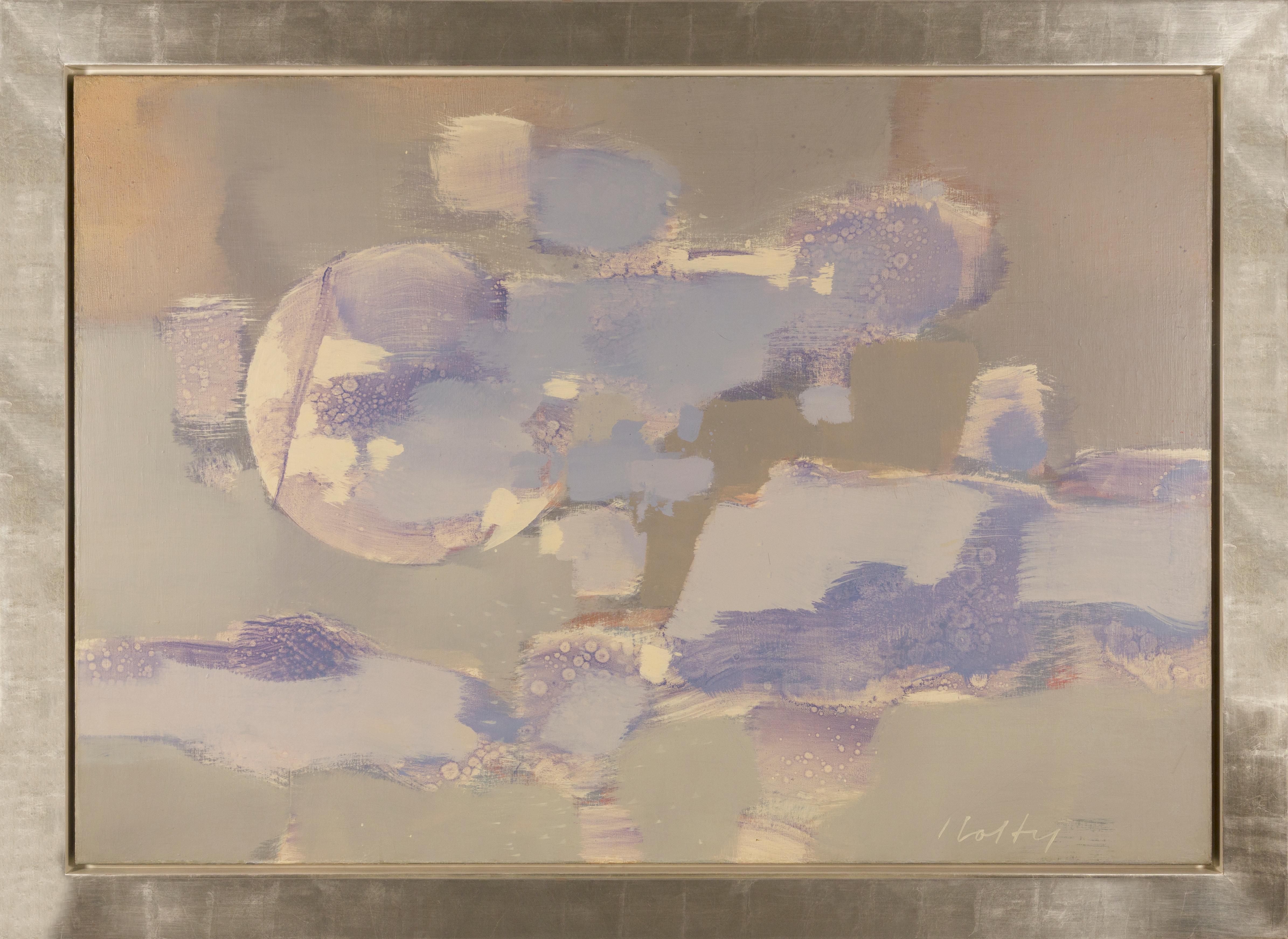 Carl Holty - Dark Blue Abstraction at 1stDibs