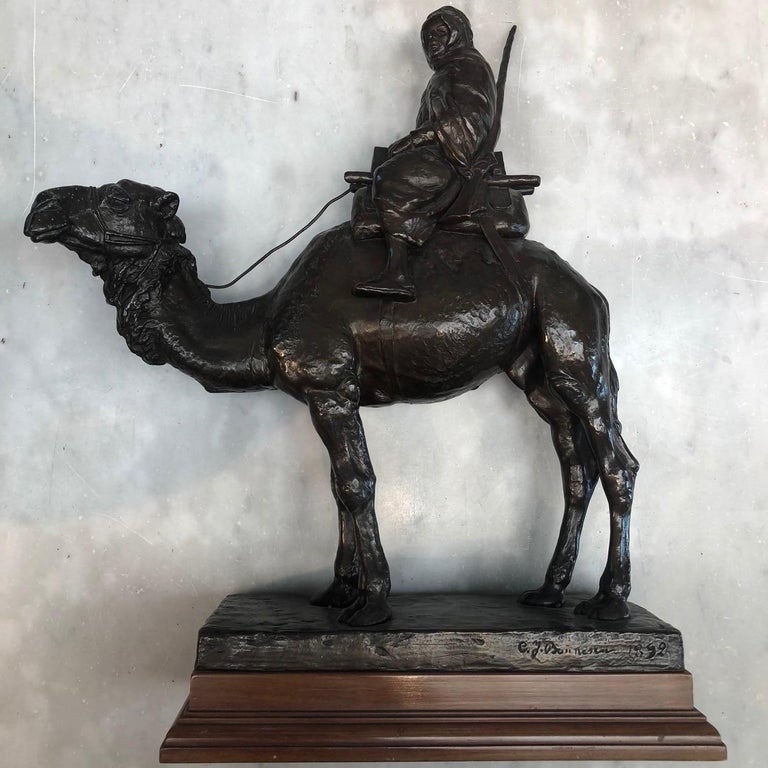 "Carl Johan Bonnesen" - "A Bedouin on His Camel" Signed "C. J. Bonnesen ...