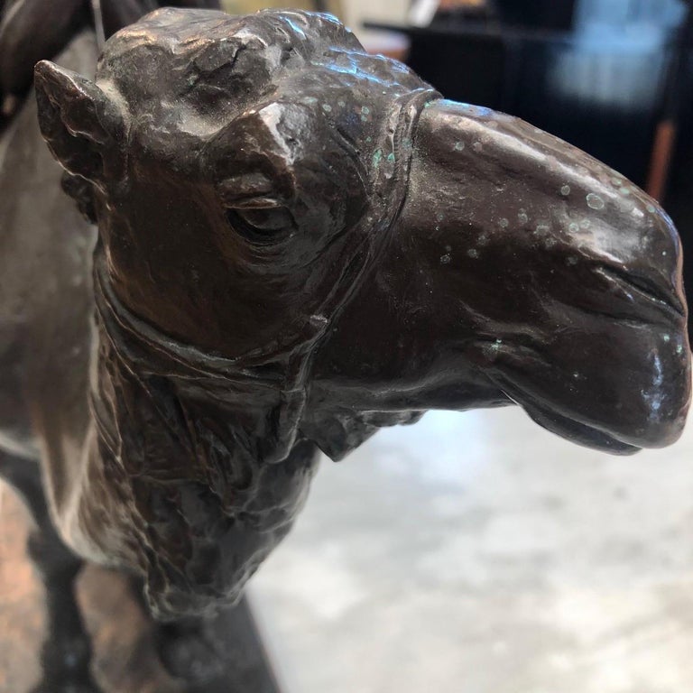 "Carl Johan Bonnesen" - "A Bedouin on His Camel" Signed "C. J. Bonnesen ...