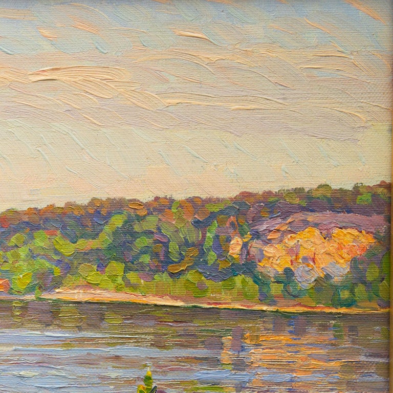 Carl Johansson - A Wooded Lakeland View, A Landscape Painting by ...