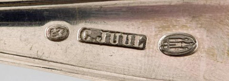 Carl Juul, Old Danish Soup Spoon in Silver, circa 1900 For Sale at 1stDibs