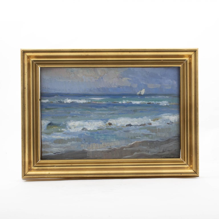 Carl Locher, Motif From Skagen, Oil On Canvas at 1stDibs