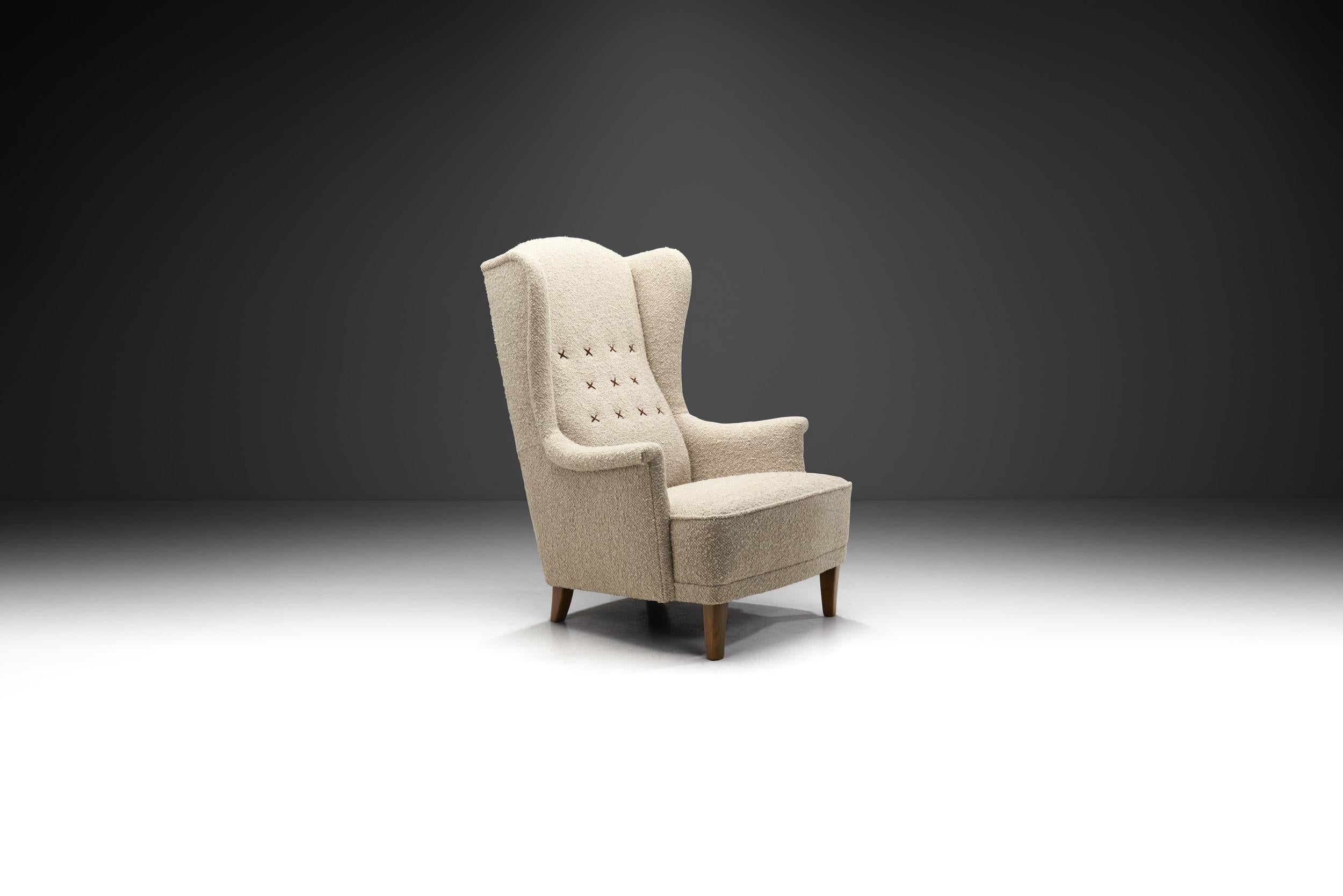 Carl Malmsten "Åldermannen" Winged Armchair for O.H. Sjögren, Sweden ...