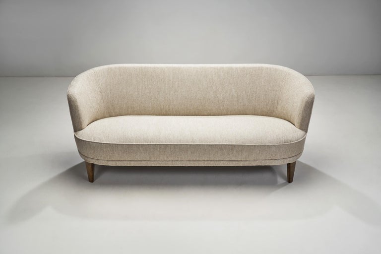 Carl Malmsten "Berlin" Three-Seater Sofa, Sweden 1960s For Sale at 1stDibs