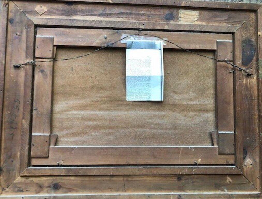 Carl Moller - Landscape in the countryside, Original antique oil on ...