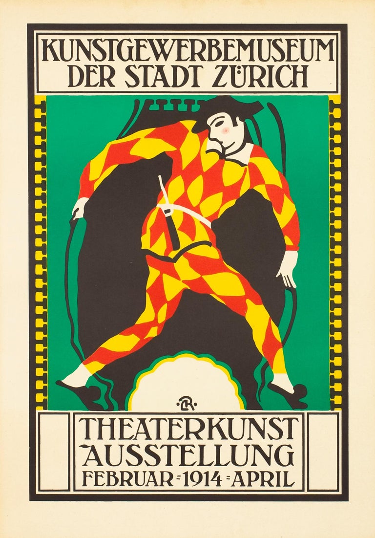 Carl Roesch - "Theaterkunst Austellung - Zurich" Original Theater ...
