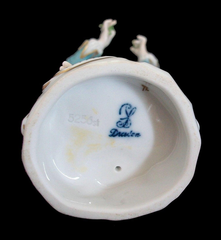 Carl Thieme, Dresden Hand Painted and Gilded Porcelain Figure, Germany ...