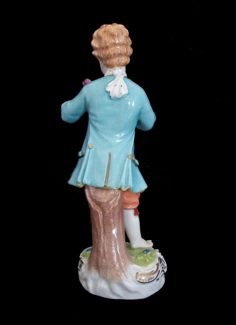Carl Thieme, Dresden Hand Painted and Gilded Porcelain Figure, Germany ...