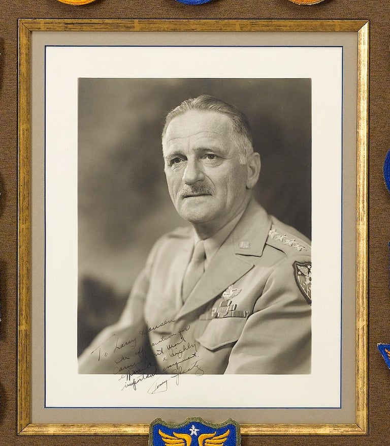 Carl "Tooey" Spaatz Signed War Photograph Surrounded by WW II Air Corps ...