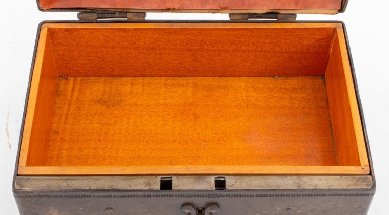 Carl Wyland Art Deco Wrought Iron Casket For Sale at 1stDibs