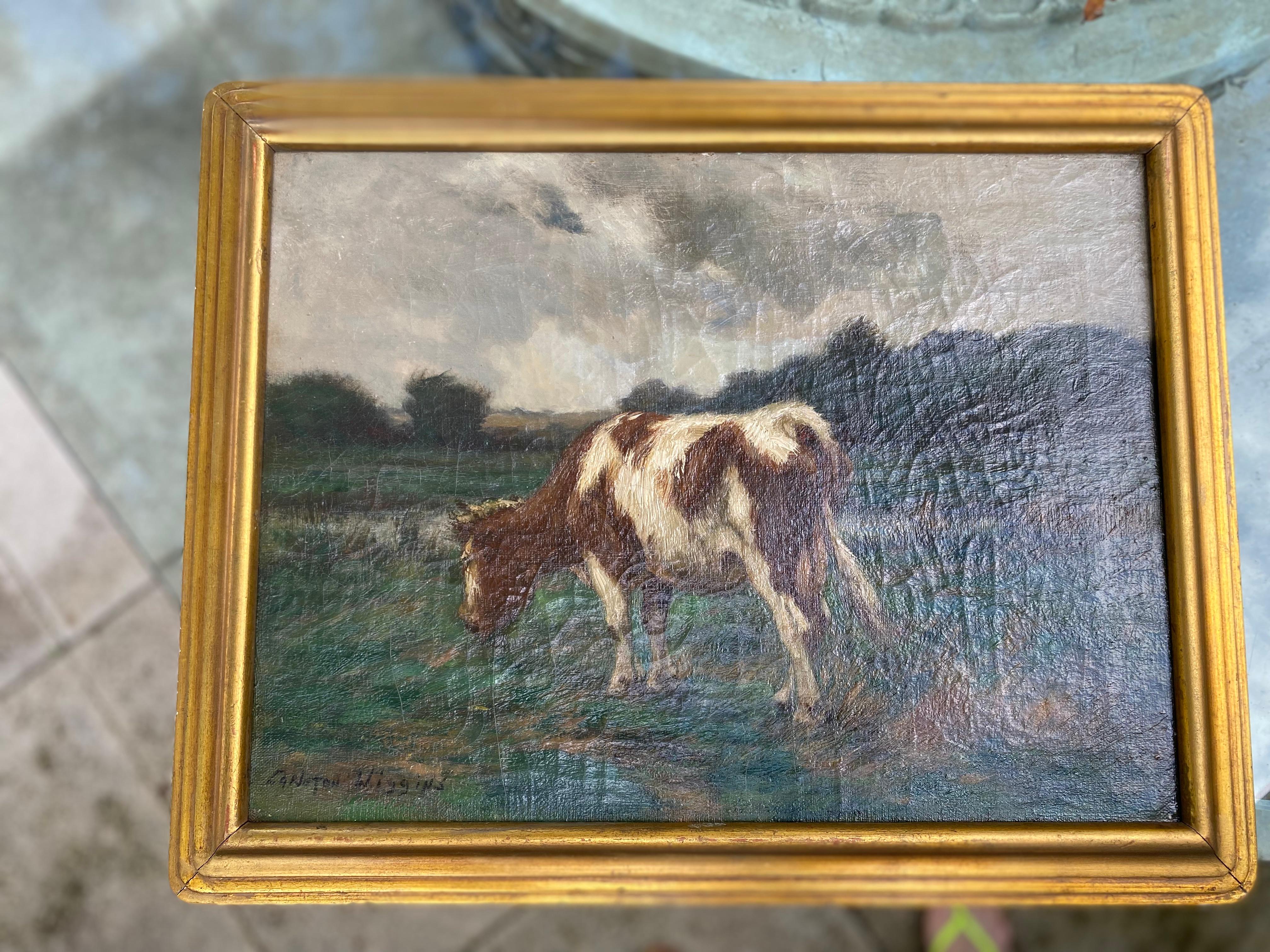 Carleton Wiggins, American, "Cow in Meadow" Oil on Canvas For Sale at ...