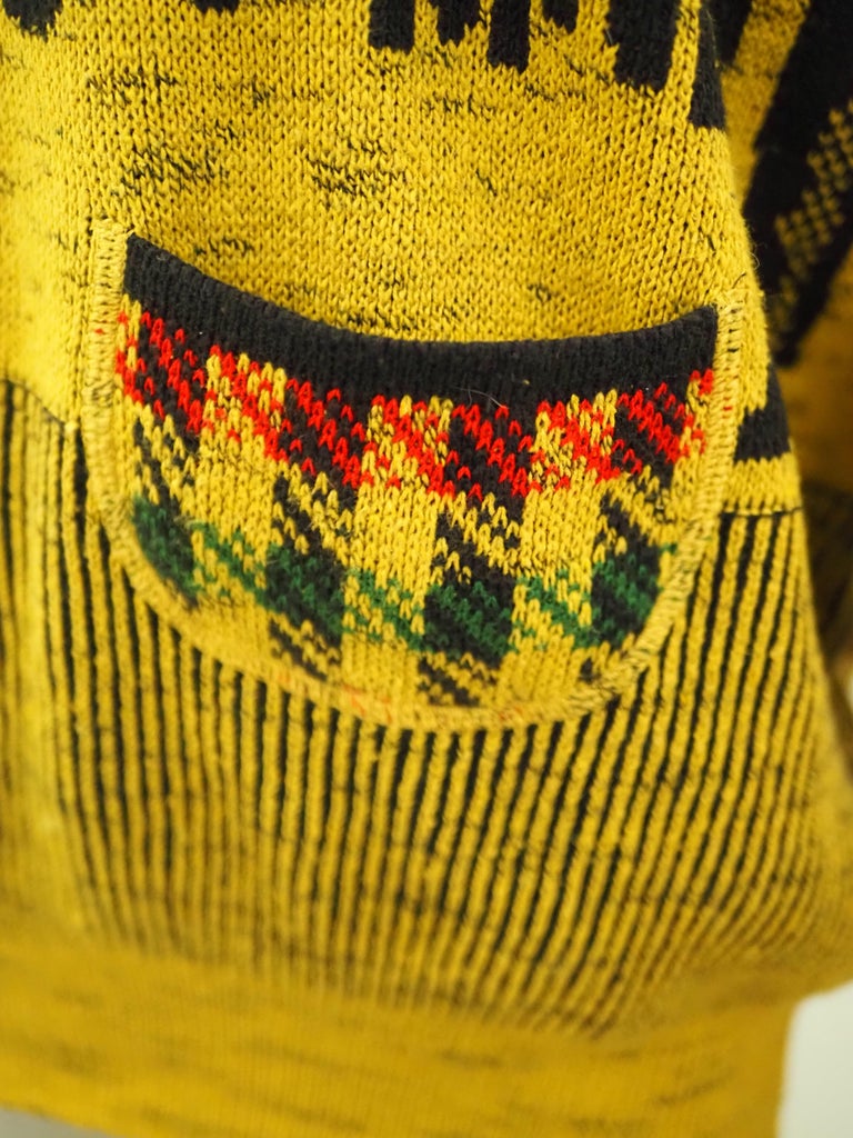 Carlo Colucci yellow The Beatles sweater For Sale at 1stDibs