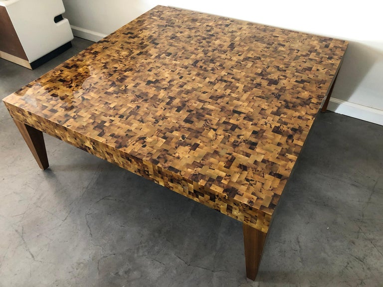 Carlo Furniture Yellow Sea Penshell Coffee Table For Sale at 1stDibs