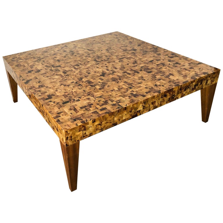 Carlo Furniture Yellow Sea Penshell Coffee Table For Sale at 1stDibs