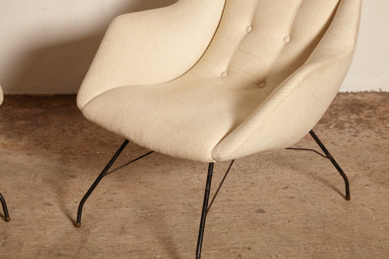 Carlo Hauner and Martin Eisler Shell 'Concha' Lounge Chairs, Forma ...