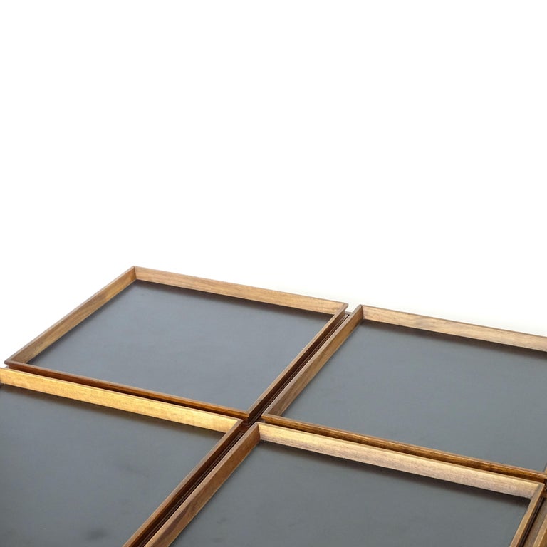 Carlo Hauner Large Coffee Table with Various Compartments for Forma ...