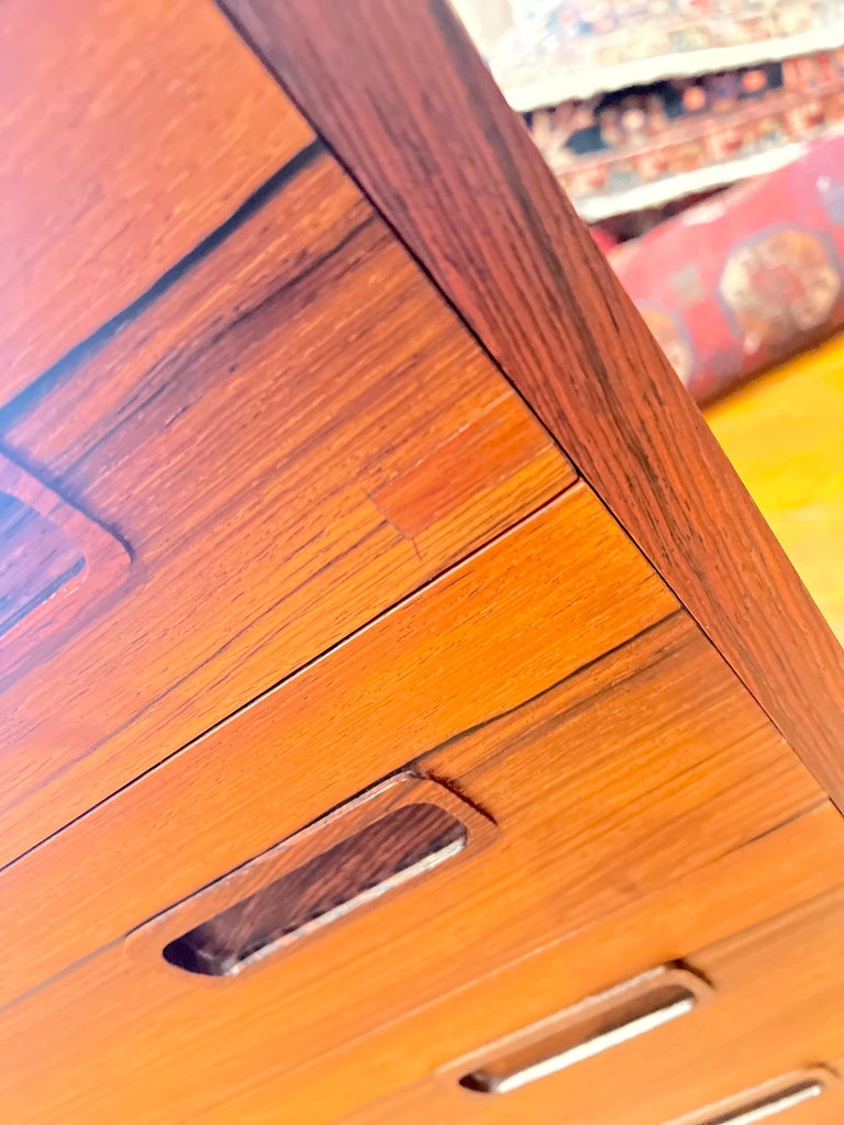 Carlo Jensen Bi-Folding Door Rosewood Danish Modern Credenza for ...