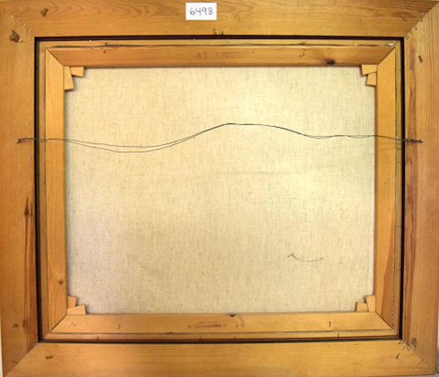 Carlo Knud Hansen, Denmark, Oil on Canvas, Harbour Scene at 1stDibs