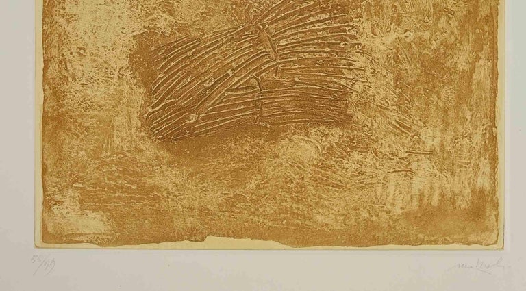 Carlo Mattioli - Sheaves of wheat - Etching by Carlo Mattioli - 1968 ...