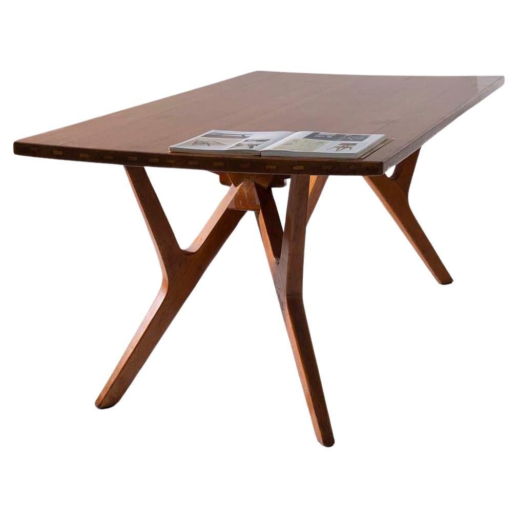 Mid Century Modern In The Style Of Carlo Mollino Italian Dining Table For Sale At 1stdibs