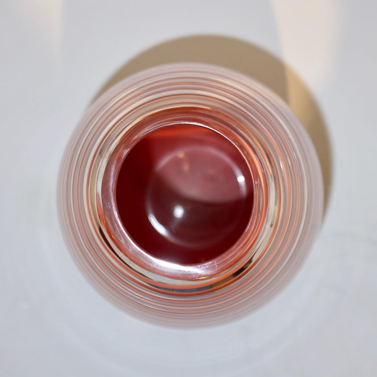 Carlo Moretti 1980s Italian Vintage Black Coral Red Crystal Murano ...