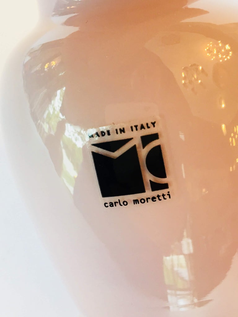 Carlo Moretti Cased Glass Vase For Sale at 1stDibs