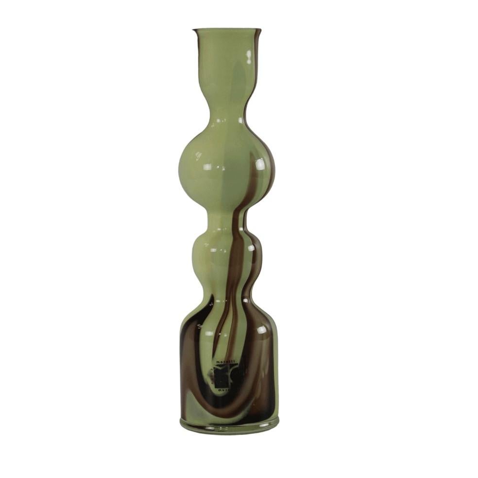 Carlo Moretti Glass Vase from 1960 For Sale at 1stDibs