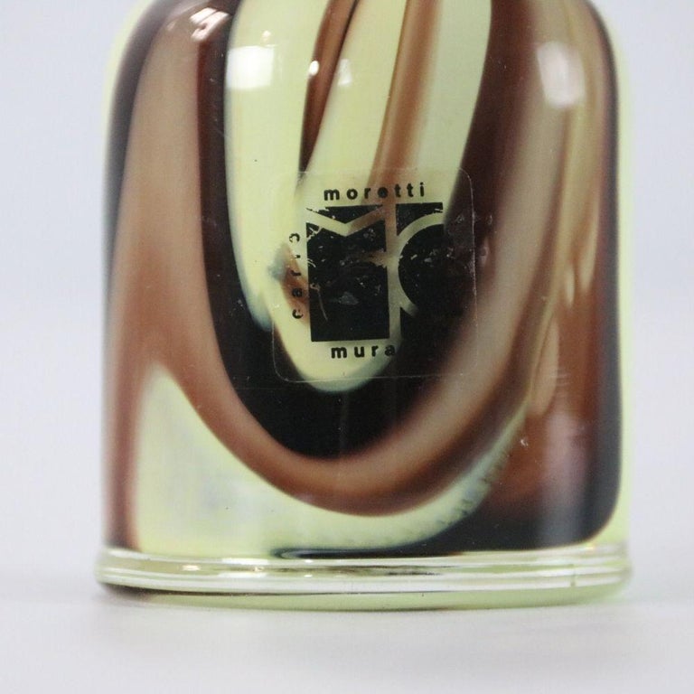 Carlo Moretti Glass Vase from 1960 For Sale at 1stDibs