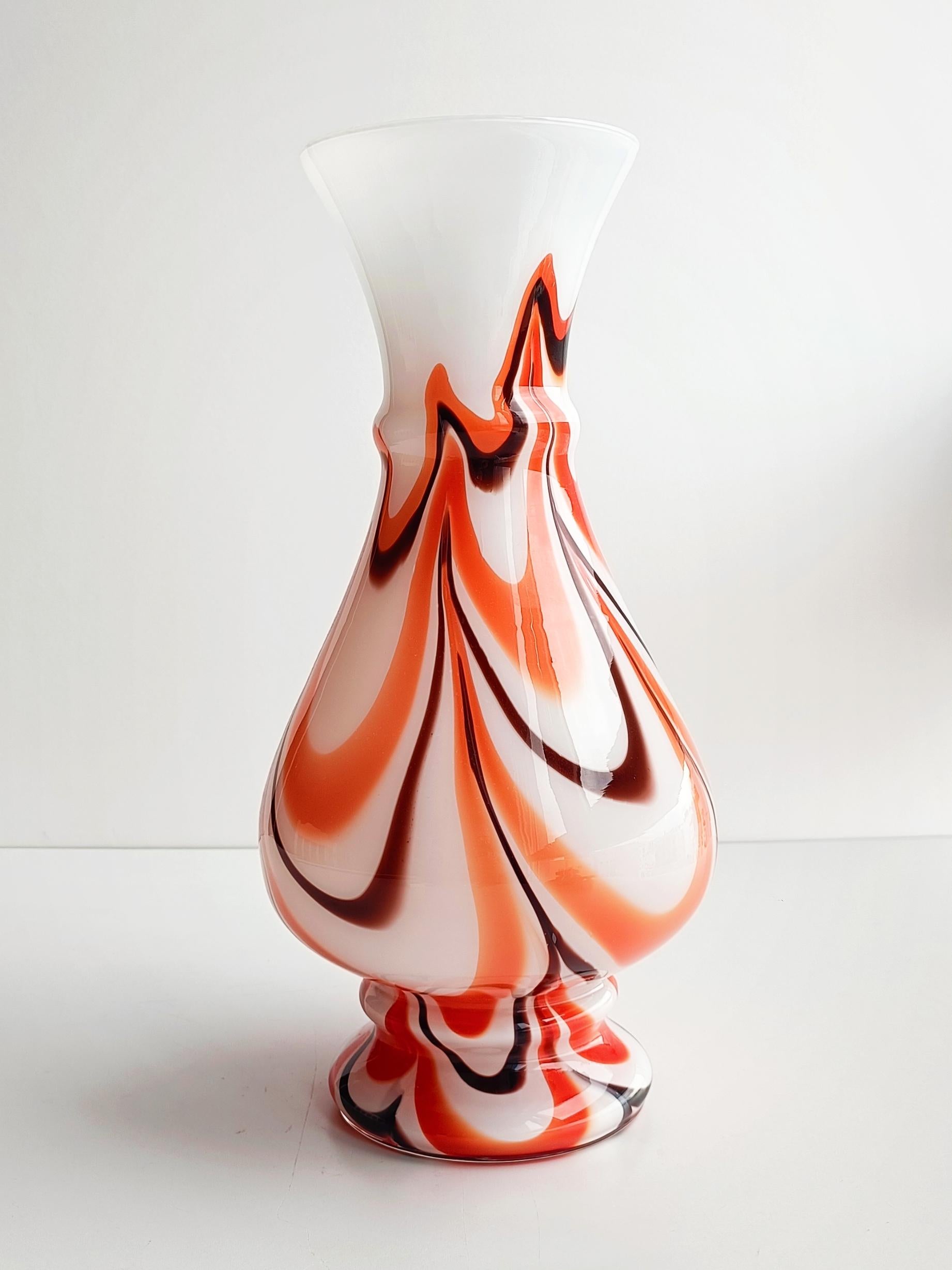 Carlo Moretti Murano Glass Marble Decor Vase, Italy, 1960s For Sale at ...