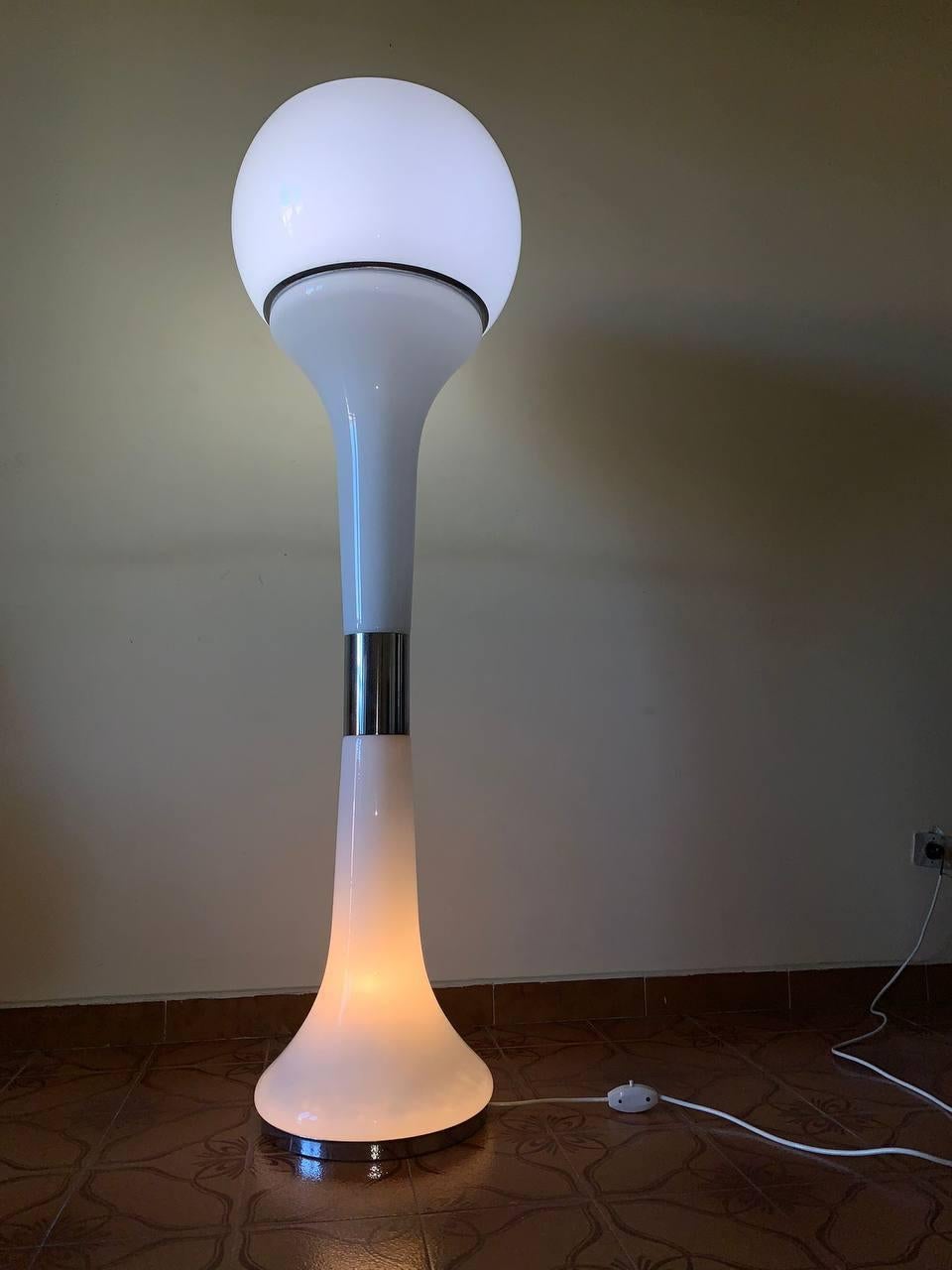 Carlo Nason grande lampada da terra (1930) Gino Mazzega del 1970 design ...