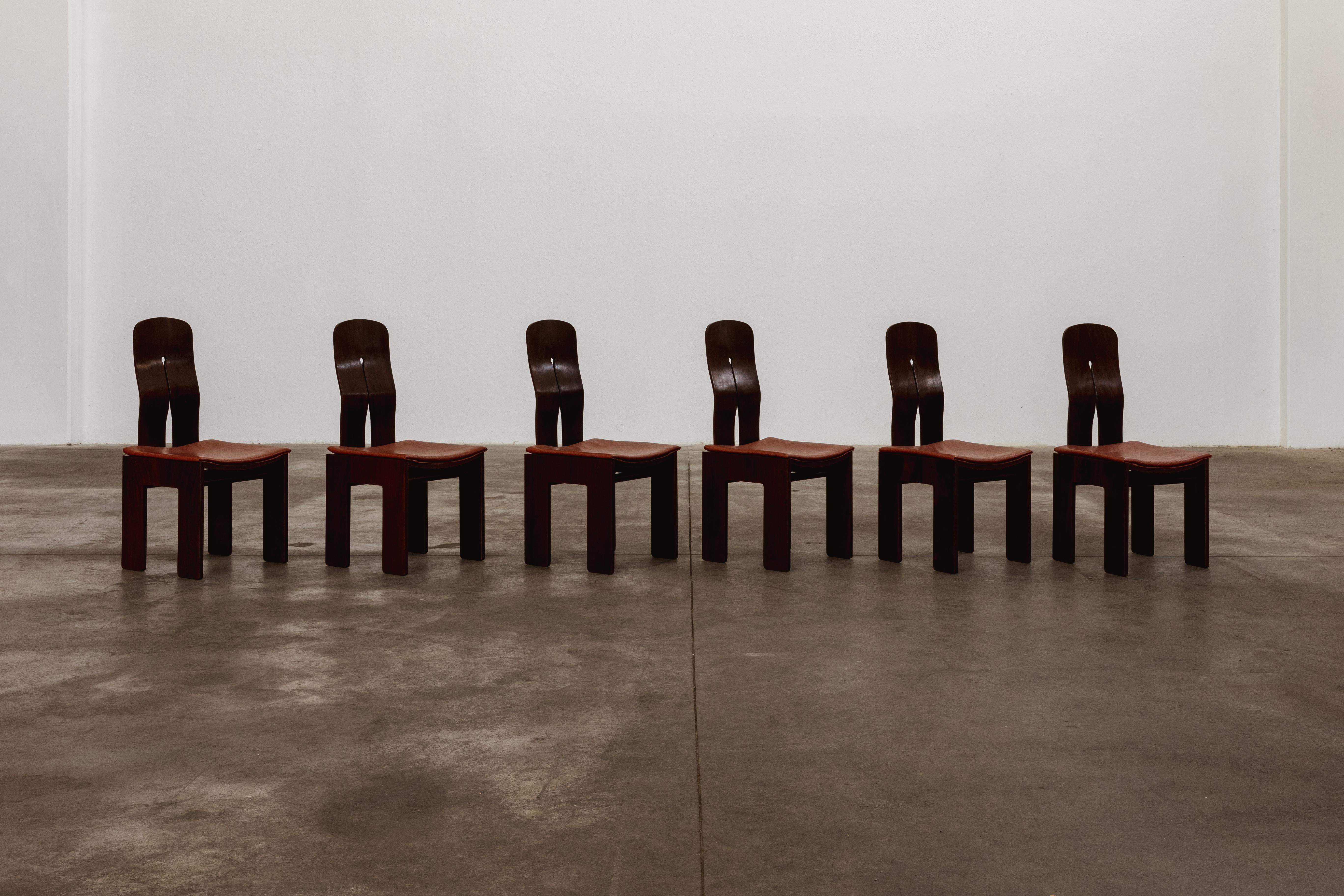 Carlo Scarpa "1934" Dining Chair for Bernini, 1977, set of 6 For Sale ...