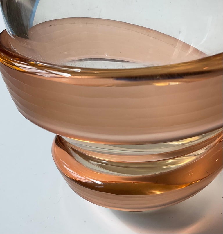 Carlo Scarpa Design Large Vase With Battuto Bands Signed and dated ...