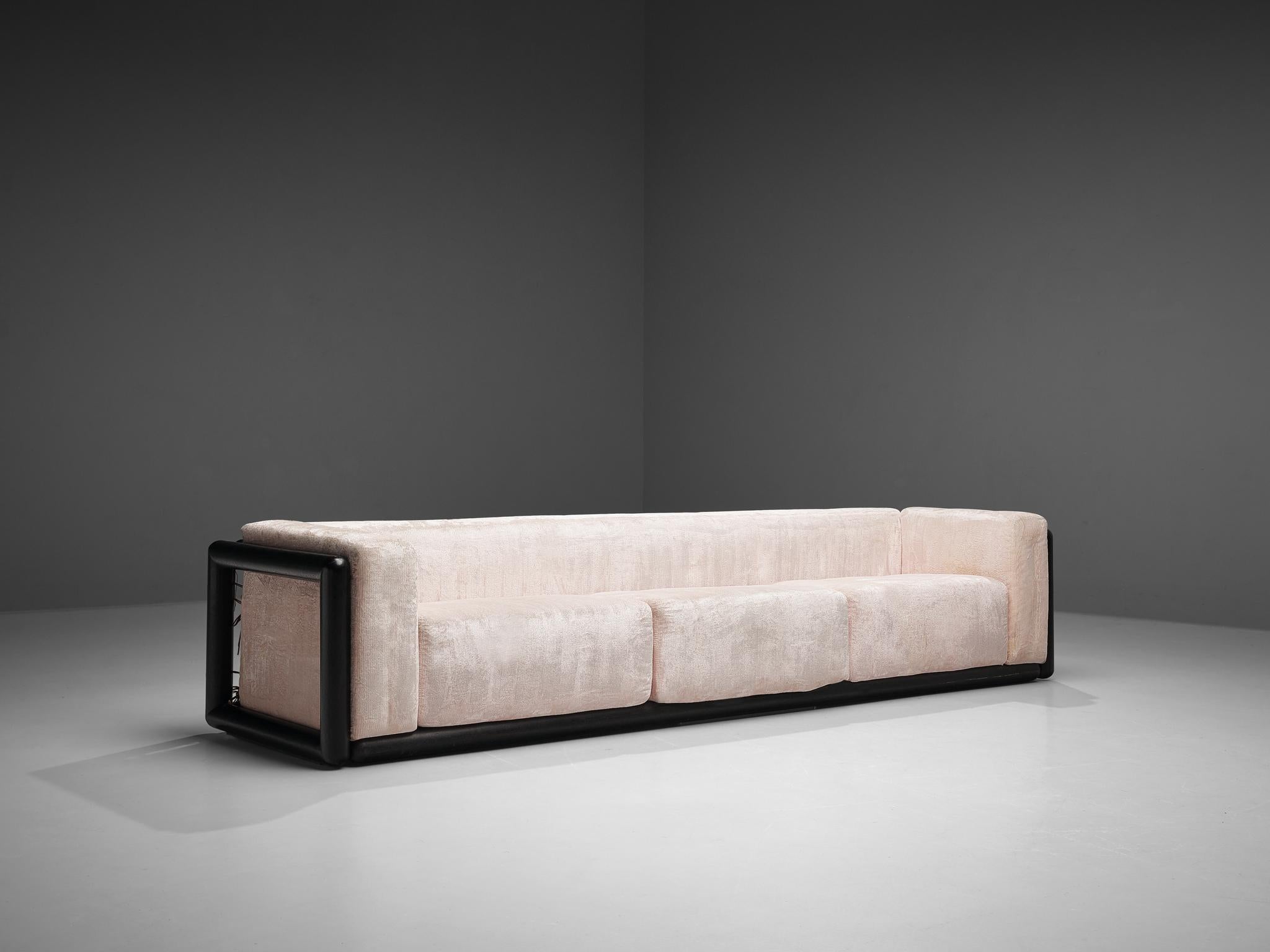 Carlo Scarpa for Simon 'Cornaro' Sofa in Velvet For Sale at 1stDibs