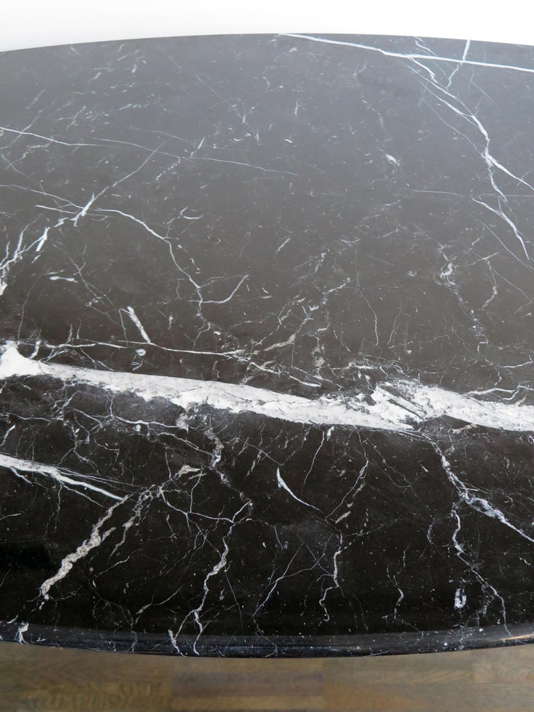 Carlo Scarpa Italian Black Marble Dining Table Model Argo for Simon ...