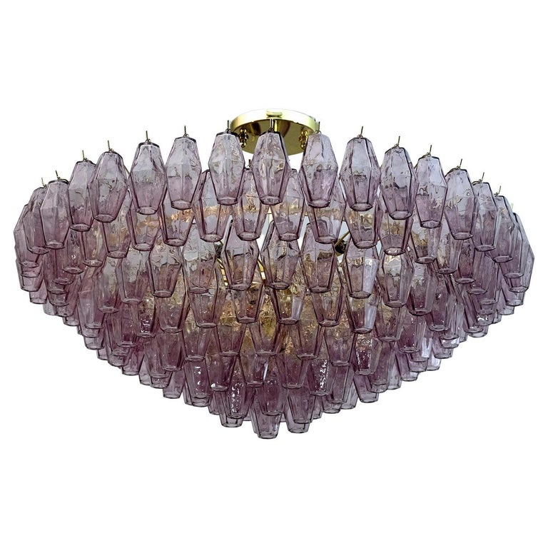 Carlo Scarpa Mid-Century Modern Murano Glass Poliedri Chandelier by ...