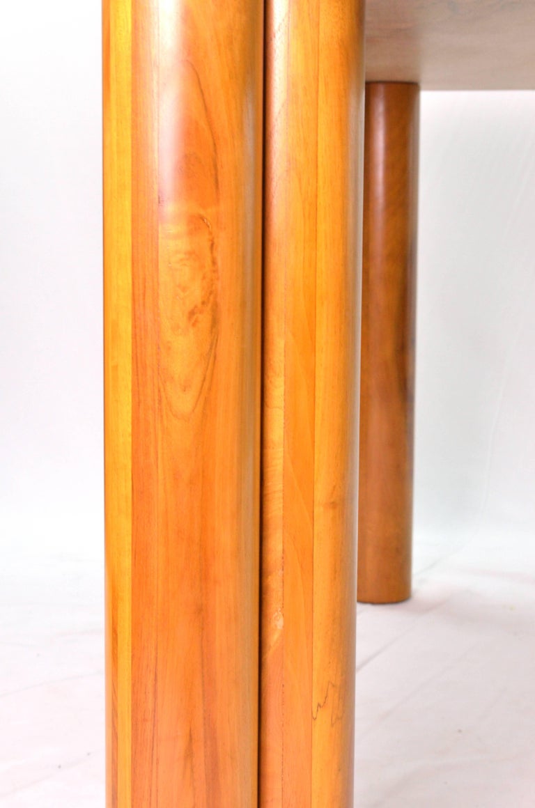 Carlo Scarpa Walnut Wood Scuderia Table and Kentucky Chairs for Bernini ...