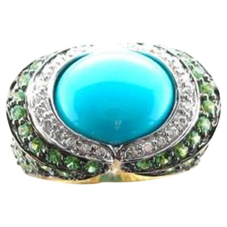 Carlo Viani Ring featuring Robins Egg Blue Turquoise, Forest Green ...
